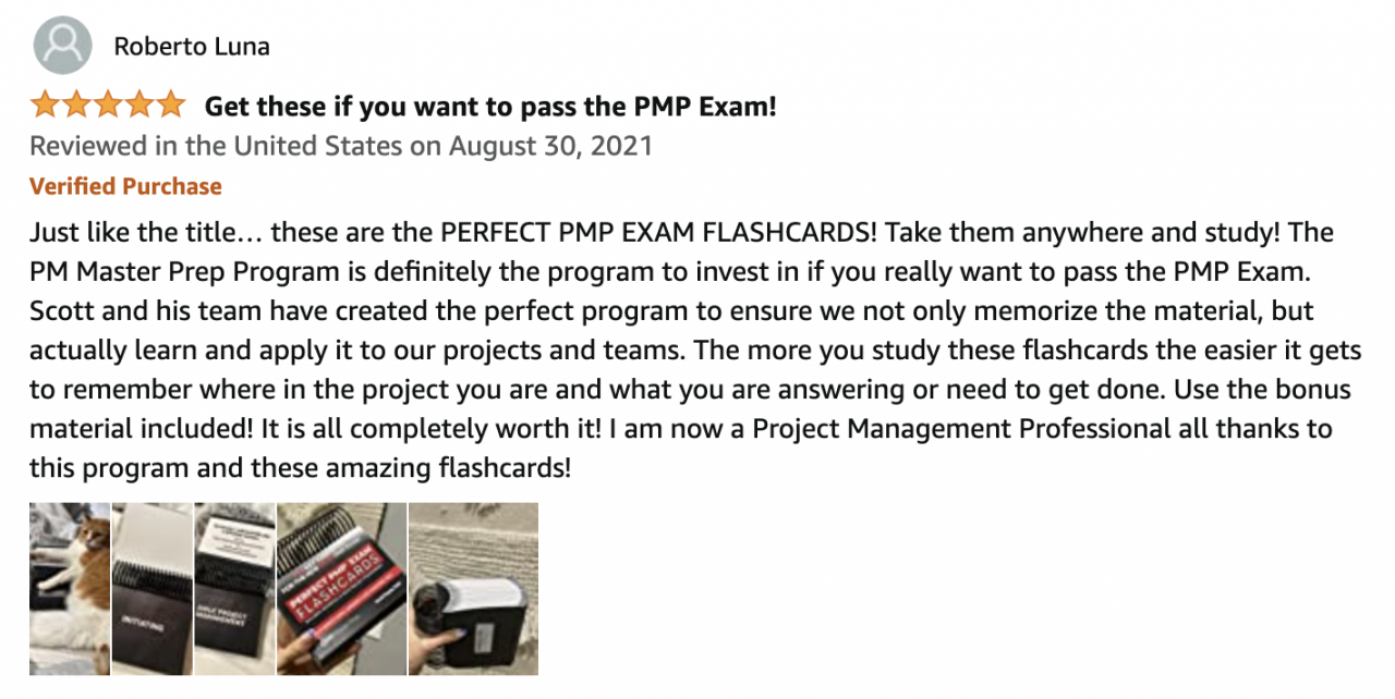 PMP® Exam Prep Flashcards Free Plus Shipping | PM Master Prep
